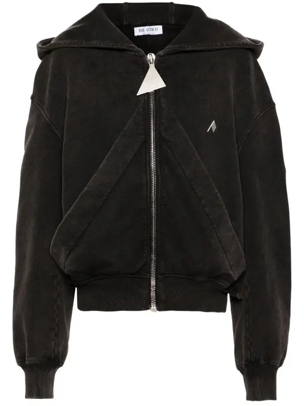 Attico Wide-sleeves Hoodie - Grey