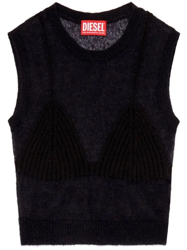 Diesel M-arostica Knitted Tank Top