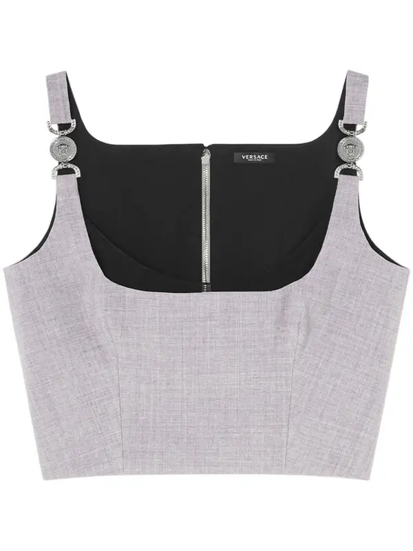 Versace Medusa '95 Cropped Bustier Top