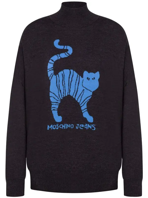 MOSCHINO JEANS Intarsia Wool Jumper