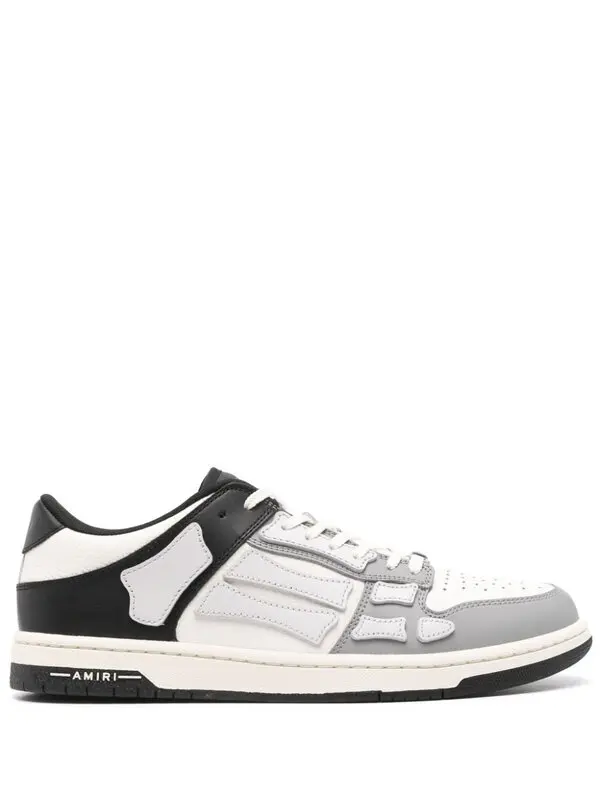 Amiri Skell Leather Sneakers - Grey