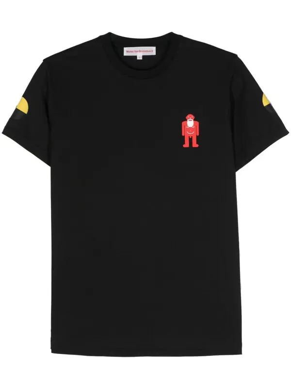 WALTER VAN BEIRENDONCK Safe And Sound-t Raised Logo-detail T-shirt