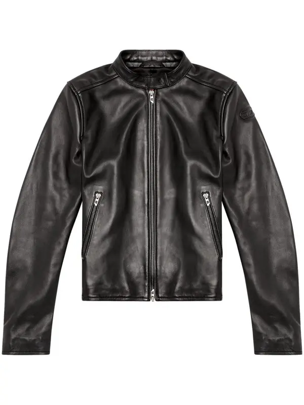Diesel L-ayla Leather Biker Jacket
