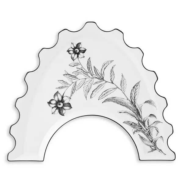 VISTA ALEGRE Herbariae Christian Lacroix Half Moon Tray