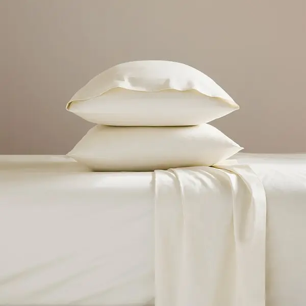 BROOKLINEN Luxe Sateen Standard Pillowcase Set - Cream
