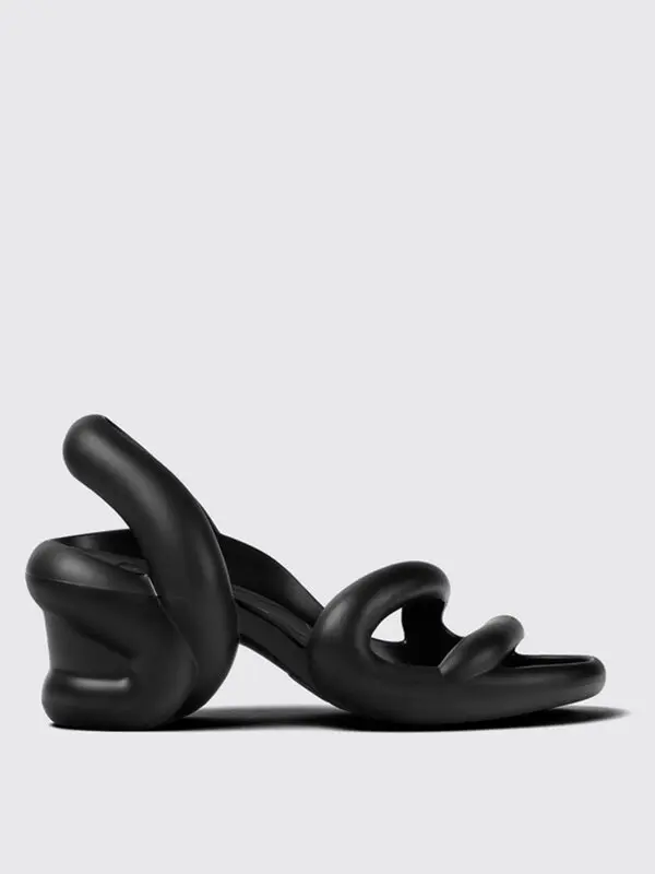 Camper Heeled Sandal - Black