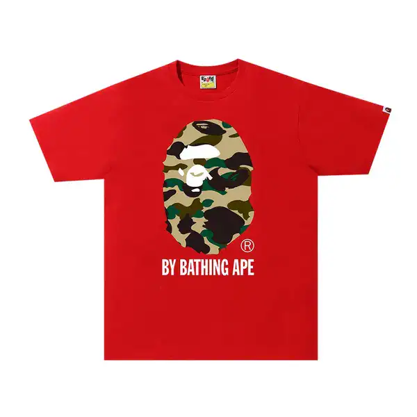 Bape 1st Camo Bathing Ape T-Shirt Red Editorialist