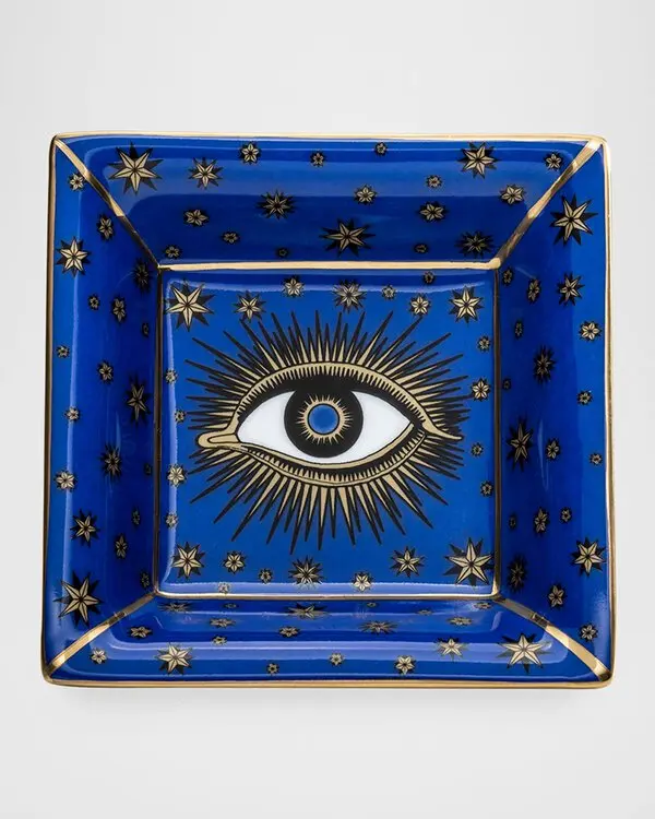 Halcyon Days Evil Eye Square Trinket Tray