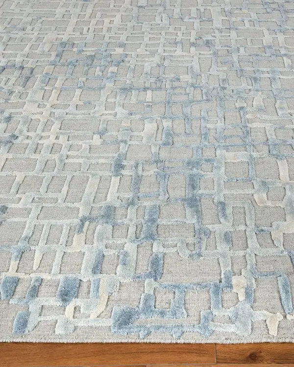 EXQUISITE RUGS Sullivan Hand-loomed Rug, 12' X 15 - Gray, Blue
