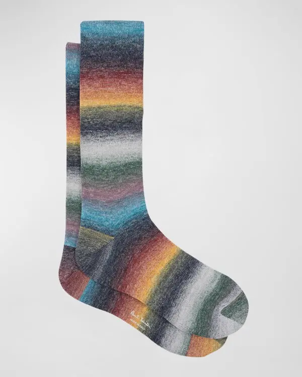 Paul Smith Signature Ombre Stripe Crew Socks