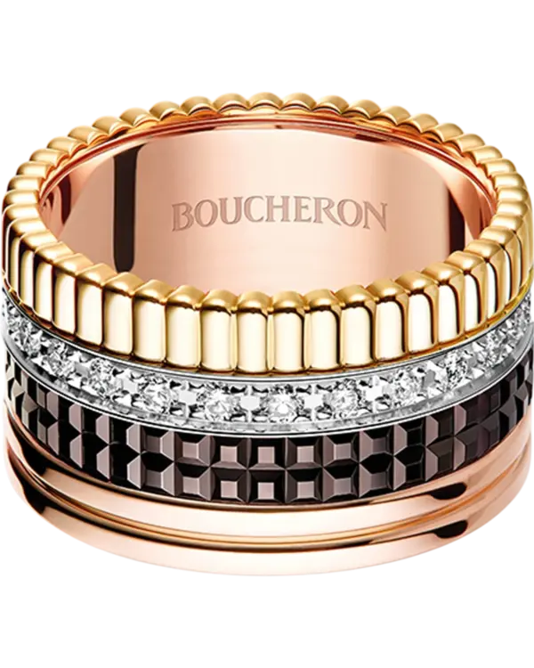 Boucheron Quatre Classique Large Band Ring - Gold