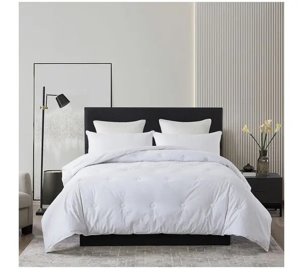 ROYAL VELVET Tufted Down Alternative Comforter White King