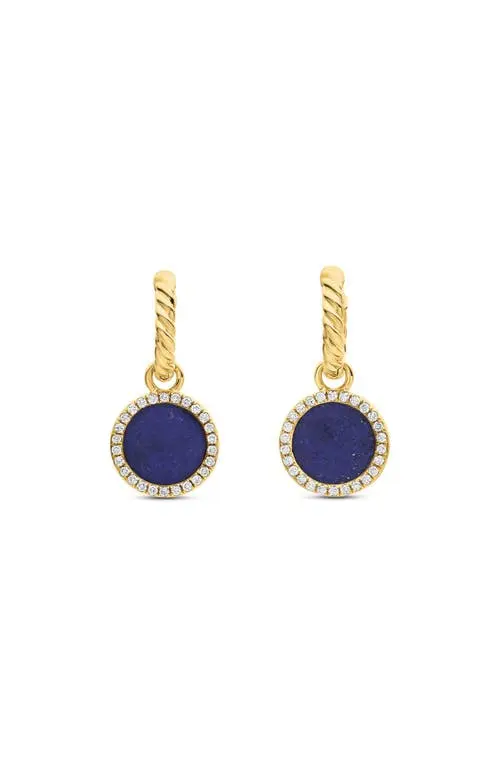 David Yurman Petite Dy Elements Drop Earrings - 18k Yellow Gold