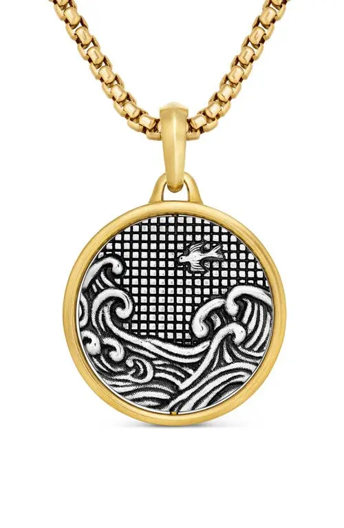 David Yurman Water & Fire Duality Amulet - Sterling Silver With 18k Gold