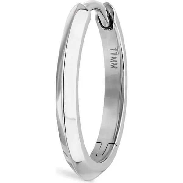 MARIA TASH Vertex Single Hoop Earring - White Gold