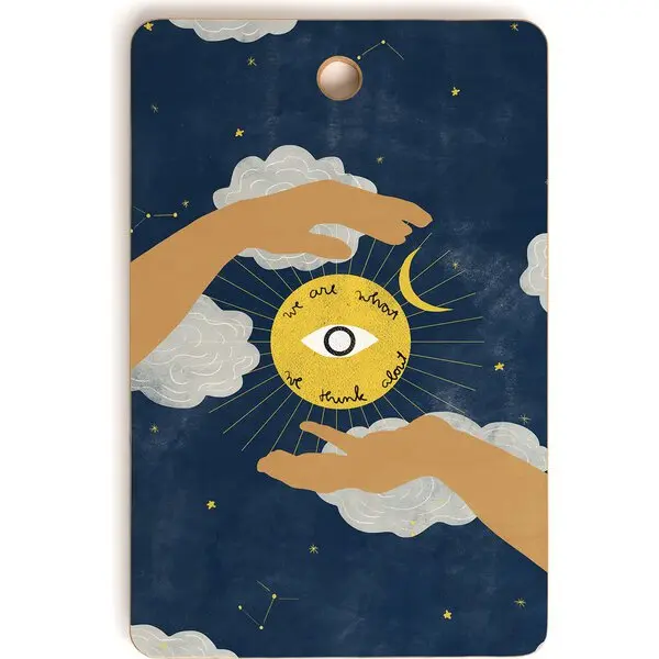 DENY DESIGNS We Are What We Think About Alja Horvat Cutting Board