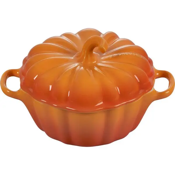 LE CREUSET Figural Pumpkin Mini Baking Dish - Persimmon