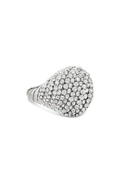 David Yurman Sculpted Cable Pinky Ring - 18k White Gold