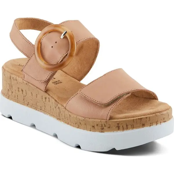 SPRING STEP SHOES Abarah Slingback Platform Sandal - Blush