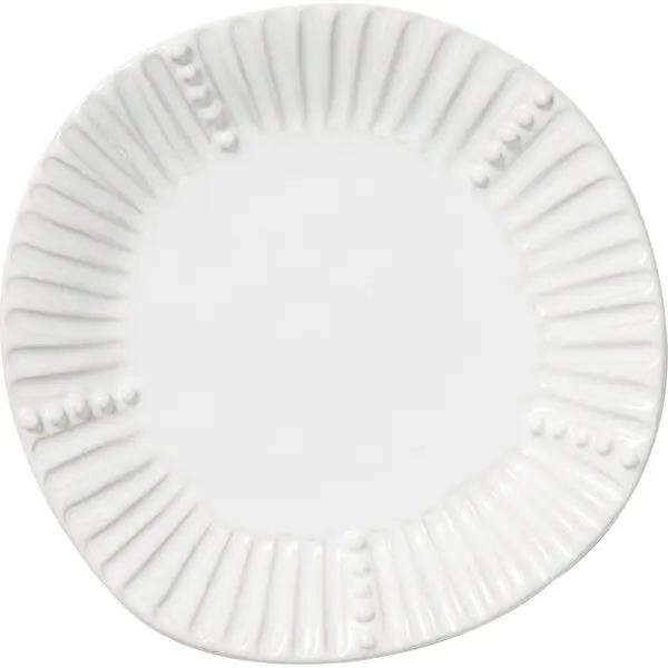 VIETRI Incanto Stone Stripe Salad Plate - White