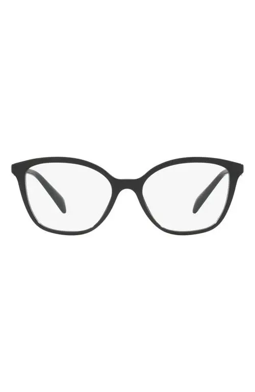 Prada 56mm Butterfly Eyeglasses - Black