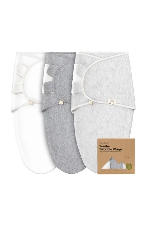 KEABABIES 3-pack Soothe Swaddle Wraps - Cloud
