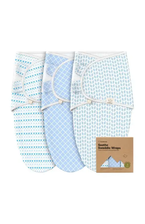 KEABABIES 3-pack Soothe Swaddle Wraps - Storm