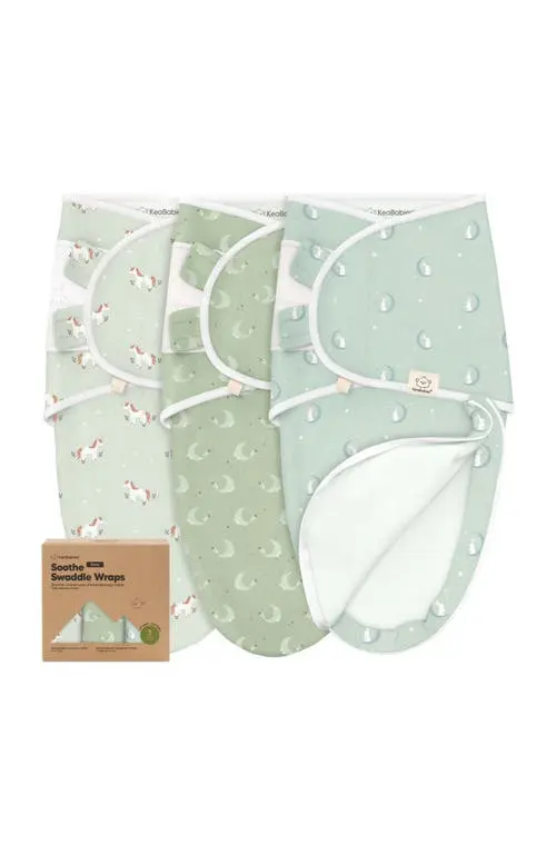 KEABABIES 3-pack Soothe Zippy Swaddle Wrap - Lunaris