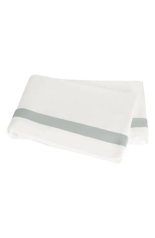 MATOUK Ambrose 600 Thread Count Flat Sheet - Bone/celadon
