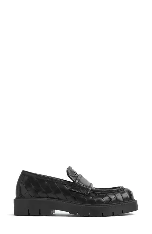 Bottega Veneta Haddock Intrecciato Loafer - Black
