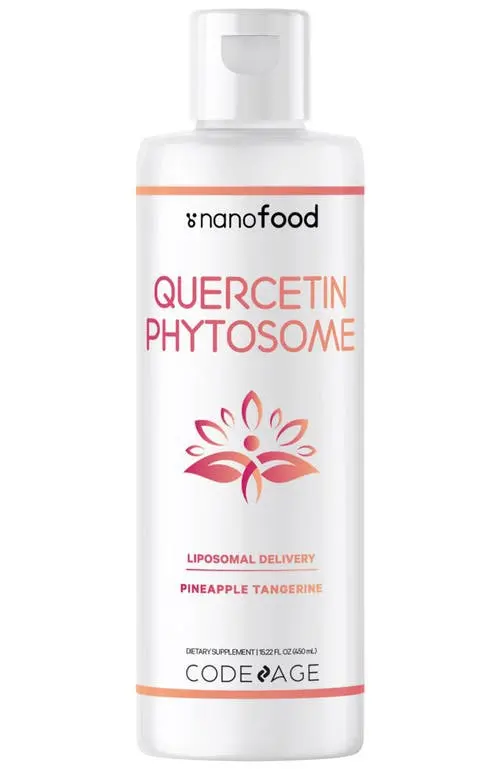 CODEAGE Liquid Quercetin Phytosome + Vitamin E Supplement
