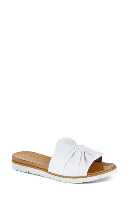 SPRING STEP SHOES Lavona Leather Slide Sandal