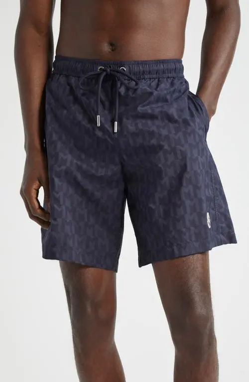 Moncler Monogram Logo Swim Trunks