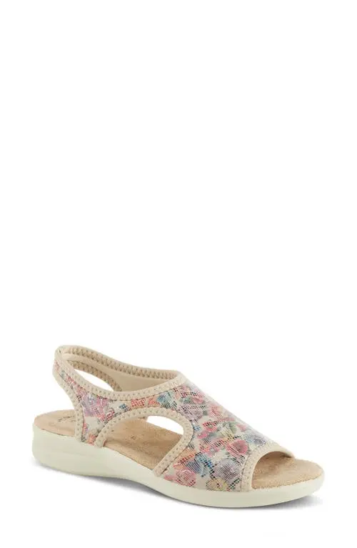 SPRING STEP SHOES Nyaman Slingback Sandal - Beige Multi