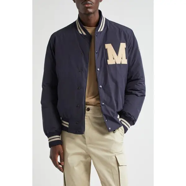 Moncler Lateltin Varsity Bomber Jacket