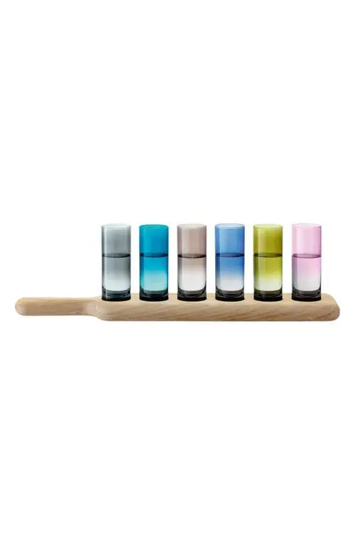 LSA Paddle Shot Set - Beige/blue Multi