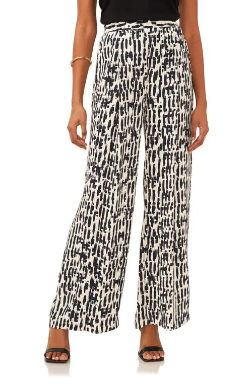 Vince Camuto Abstract Print Wide Leg Pants
