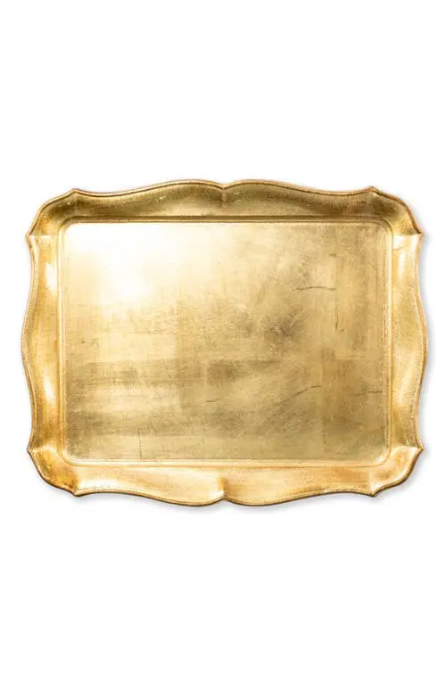 VIETRI Florentine Wood Rectangular Tray
