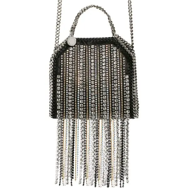 Stella McCartney Tiny Falabella Crystal Fringe Tote