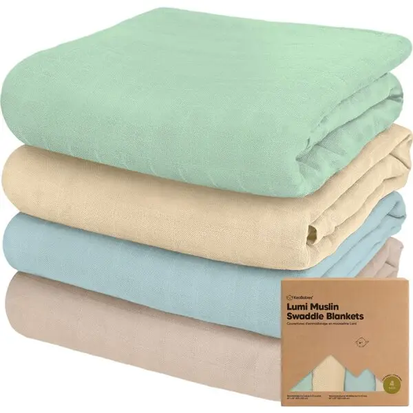 KEABABIES Lumi Muslin Swaddle Blankets - Mirage