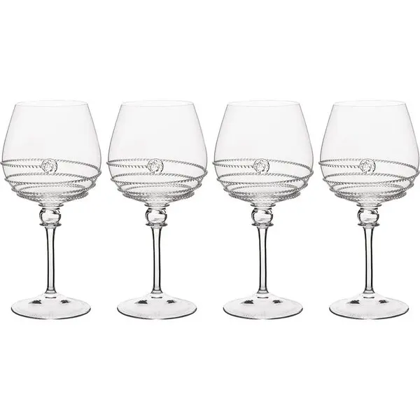 JULISKA Amalia Set Of 4 Red Wine Glasses