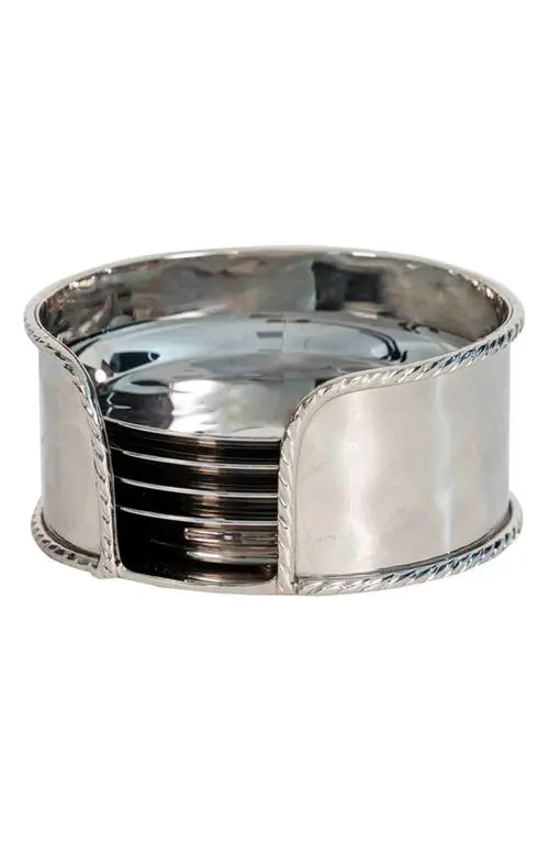 JULISKA Graham Set Of 4 Stainless Steel Coasters