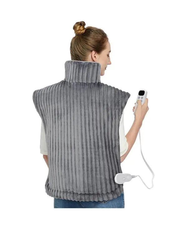 CAROMIO Weighted Electric Heating Pad For Neck And Shoulders