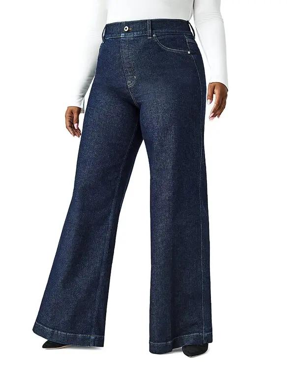 Spanx Shape Everywear Kick Flare Jeans - Raw Indigo