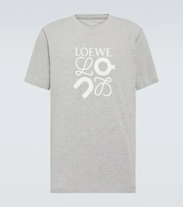 Loewe X On Active Logo Jersey T-Shirt - Grey | Editorialist