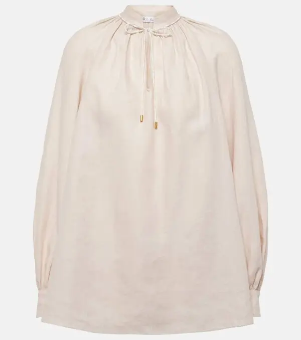 Loro Piana Linen Blouse - Beige