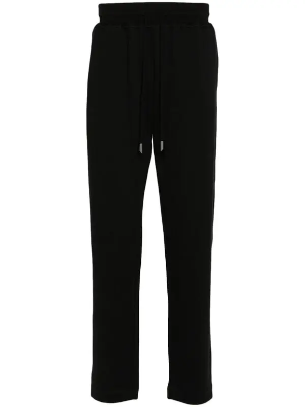 Kiton Cotton Tapered Track Pants - Black