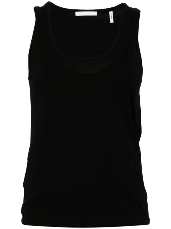 Helmut Lang Scoop-neck Tank Top - Black