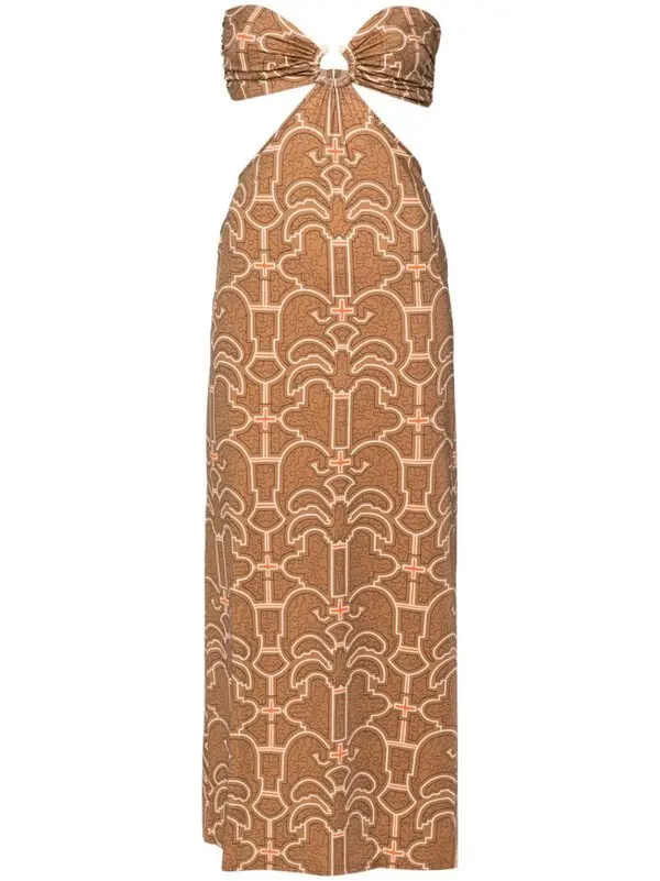 Johanna Ortiz Jungle Geometry Maxi Dress