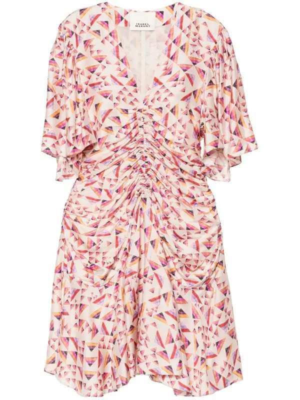 Isabel Marant Lienne Minidress - Neutrals
